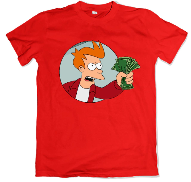Fry Toma Mi Dinero - Remera