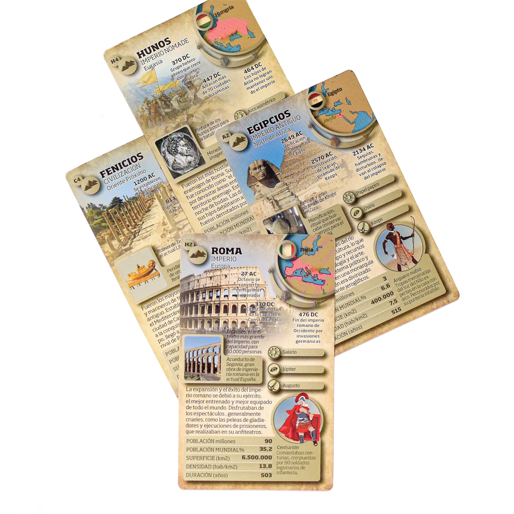 Civilizaciones de la Historia Antigua - Historia - Juego de Cartas ...