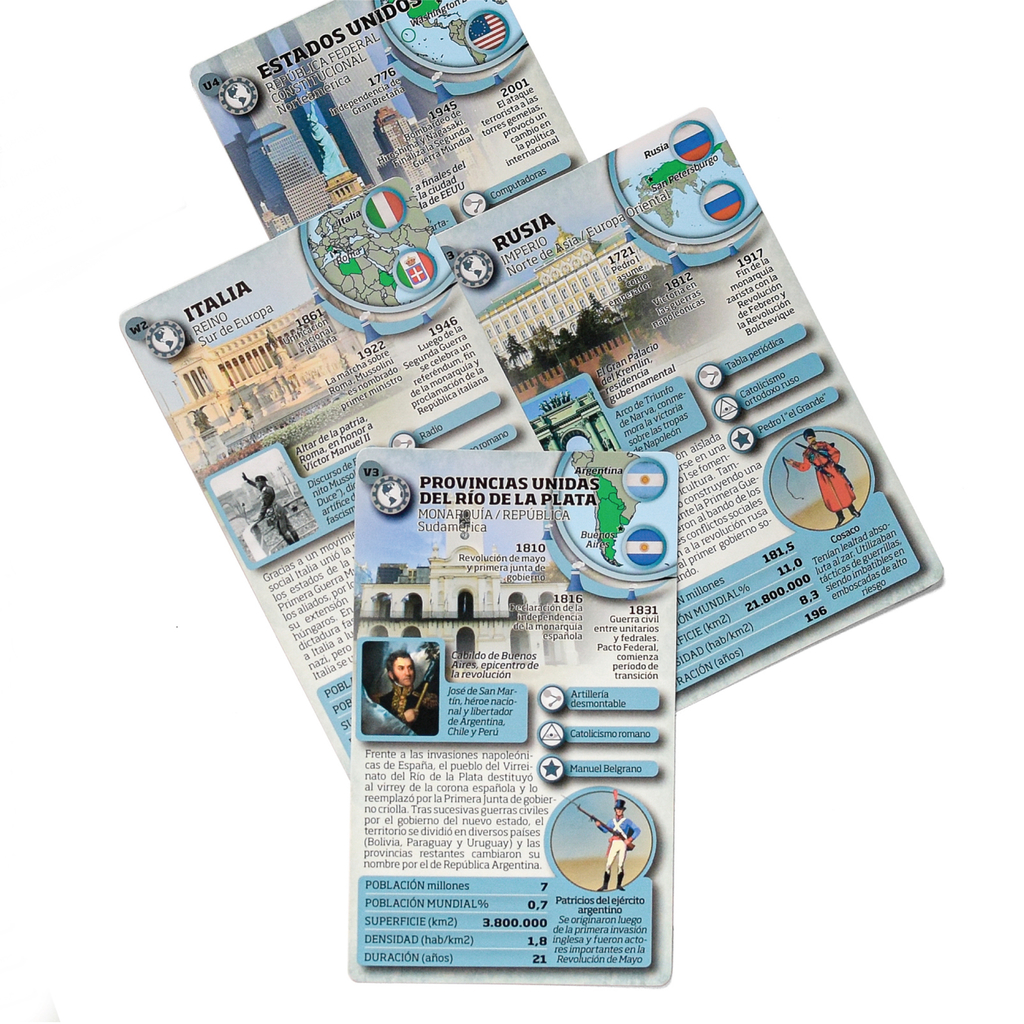 Civilizaciones Modernas - Historia - Juego de Cartas Enciclopédico Luminias