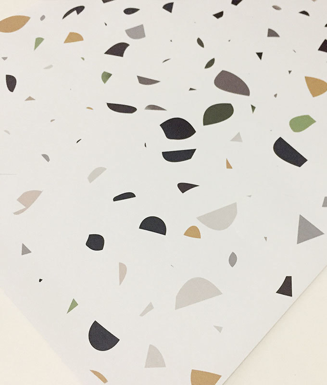 Papel de parede tendência Terrazo verde | Loja Printme