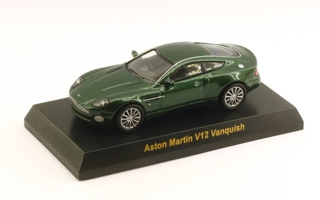 Miniatura Aston Martin V12 Vanquish Verde - 1/64 Kyosho