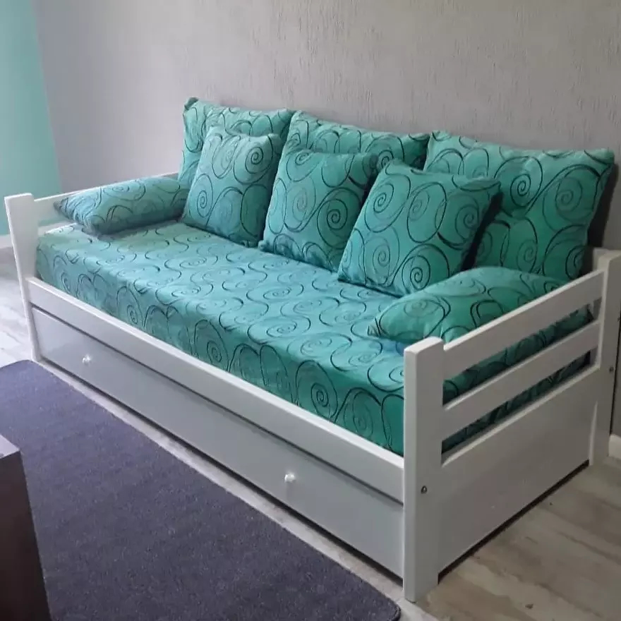 divan cama rosario, divan de madera de pino rosario