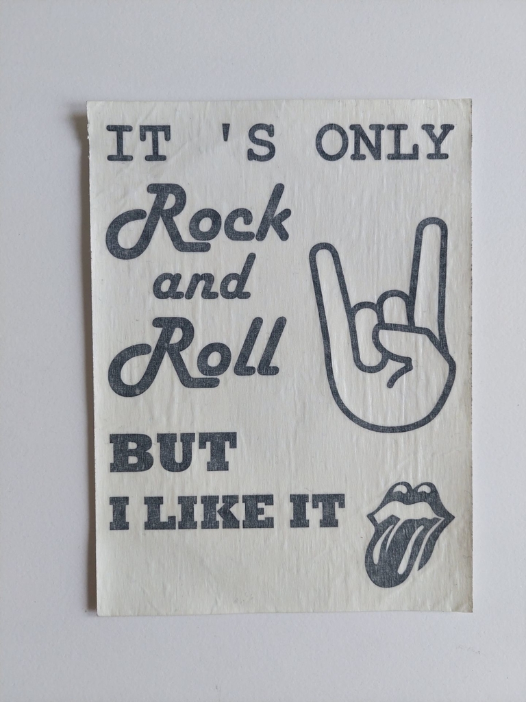 Vinilo de corte frase (Rolling Stones) - Alondra Deco