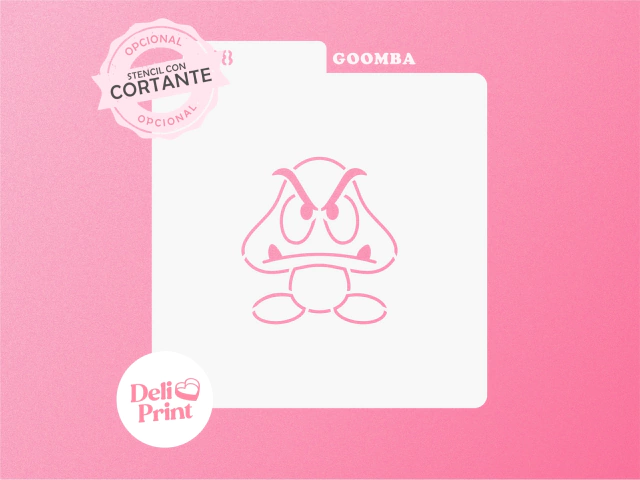 Stencil Goomba - DeliPrint - Cortantes y Stencils