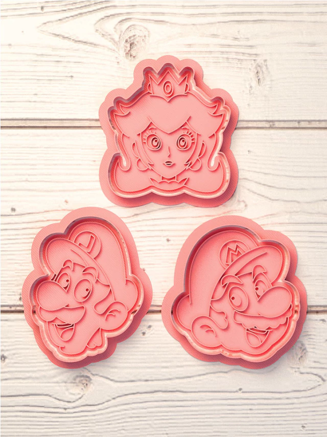 Set Mario Bros D2 - DeliPrint - Cortantes y Stencils