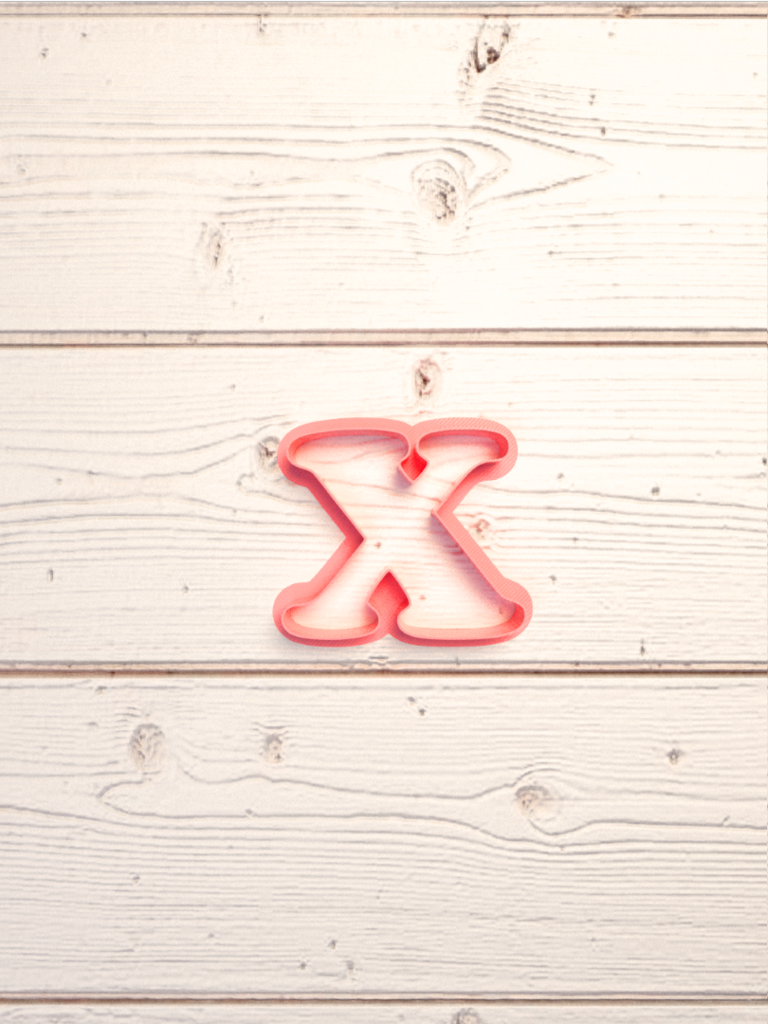 Letra X Clásica Mayúscula