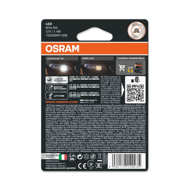 Lâmpada LED W21W Osram - Comprar em Osram