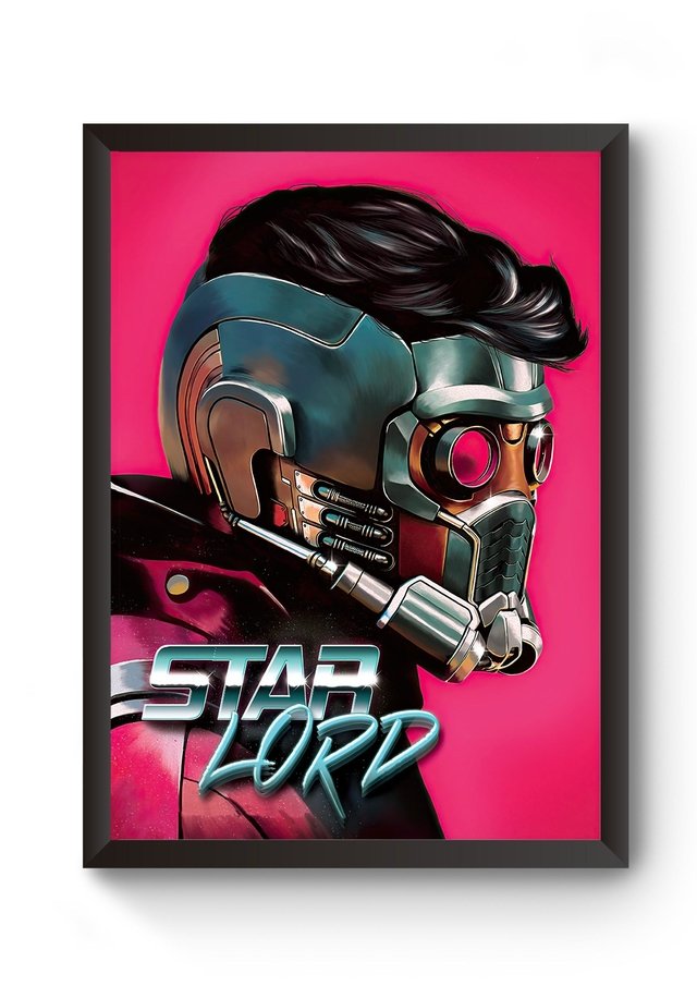 Quadro Arte Star Lord Poster - Comprar em Fanarte