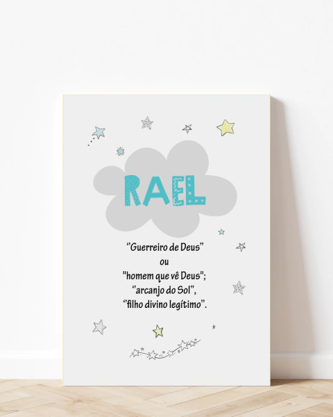 Placa Decorativa Significado do Nome - Rael