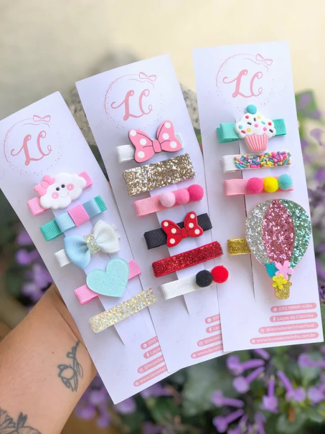 Hair Clips Diversos - Comprar em Laços da Clarinha