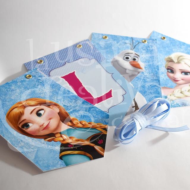 Banderín Frozen - Comprar en La Usina Creativa