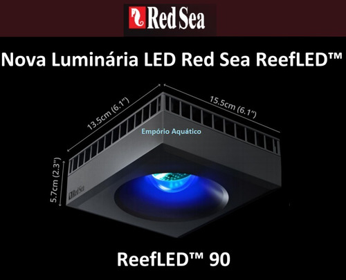 Luminaria de Led Red Sea Reefled 90 - 90W - World Fish