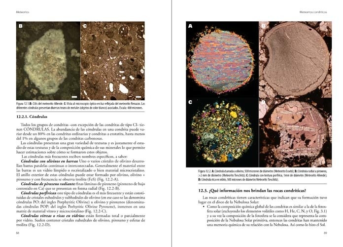Meteoritos. Restos rocosos del Sistema Solar Primitivo.