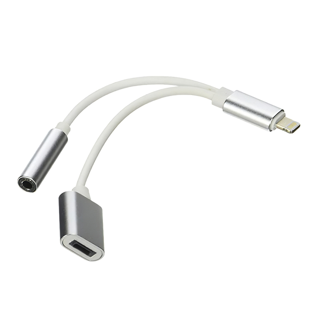 Adaptador iPhone Lightning a Lightning + Jack 3.5 mm
