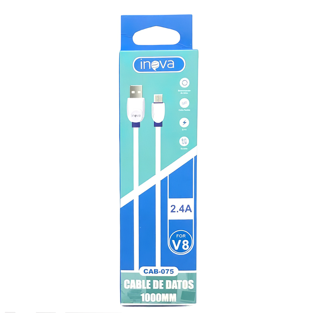 Cable USB Carga Rápida Inova 2.4 Micro USB
