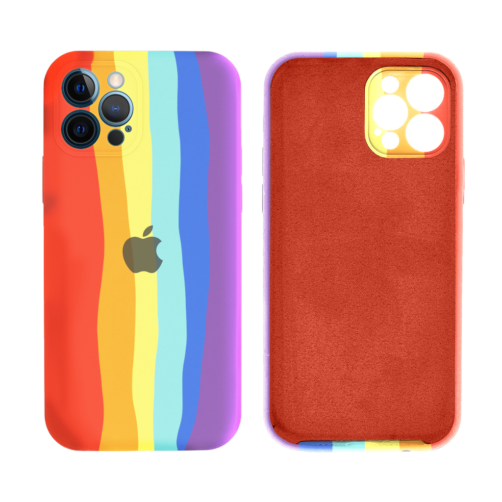 Capinha Celular iPhone 12 PRO Orgulho Arco Íris em Silicone