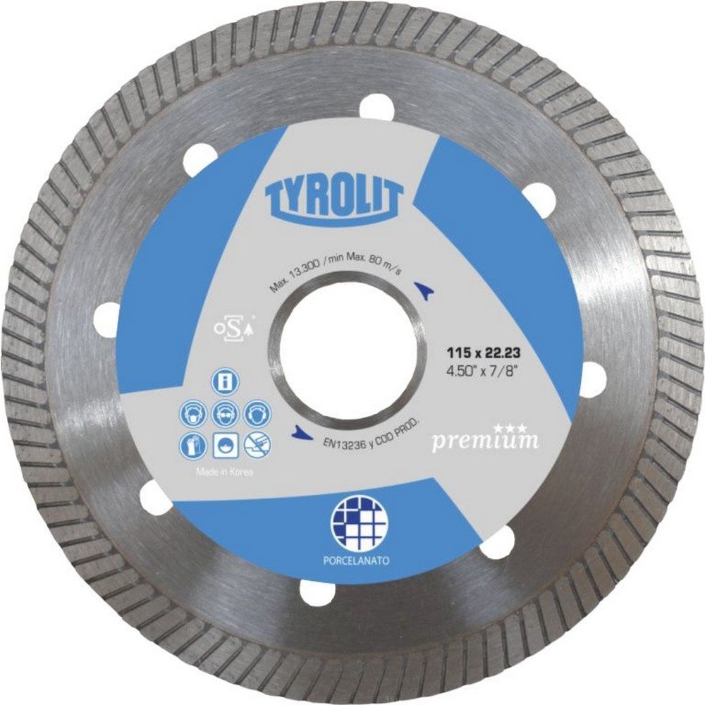 Disco Tyrolit-Premium Diamantado Turbo Marmol - 230 Mm - 22.2 Mm Tipo