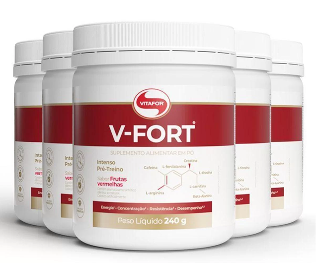 Pre-treino V-FORT -240g - VITAFOR