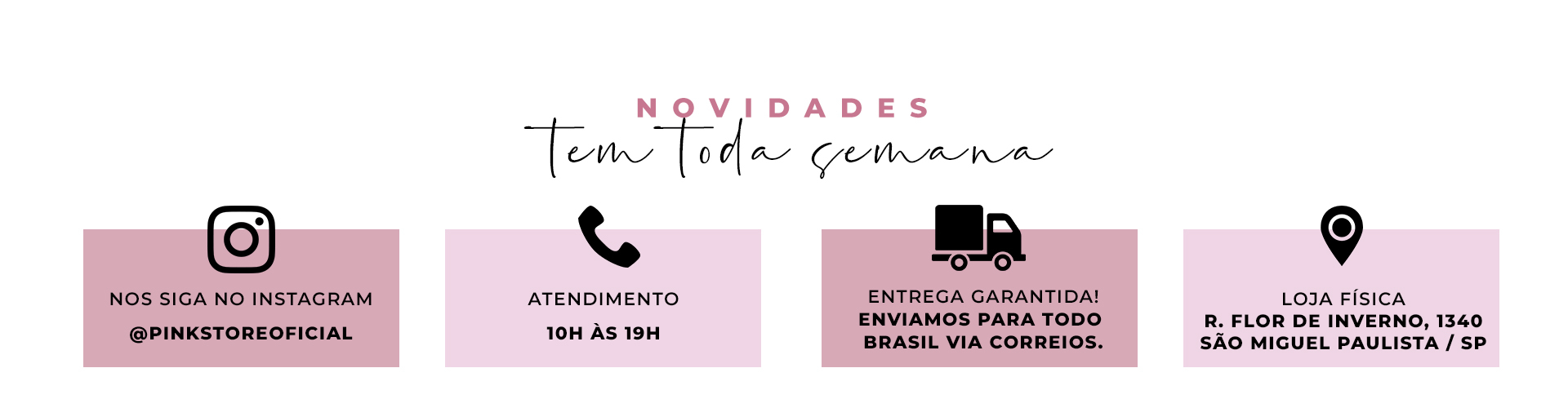 Loja online de Pink Store