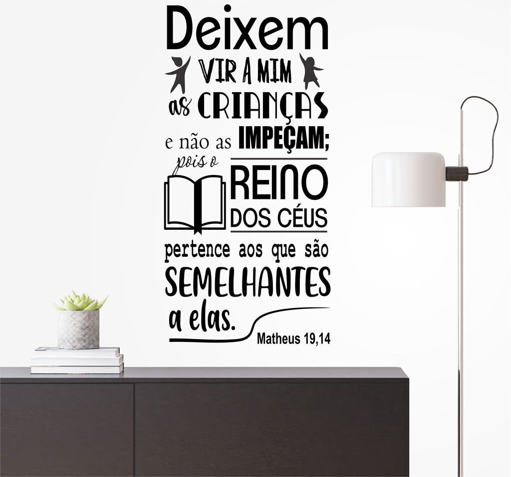 Adesivo de Parede Versículo Bíblico Matheus 14 - Frases Adesivo de Parede Versículo Bíblico Matheus 14 - Frases