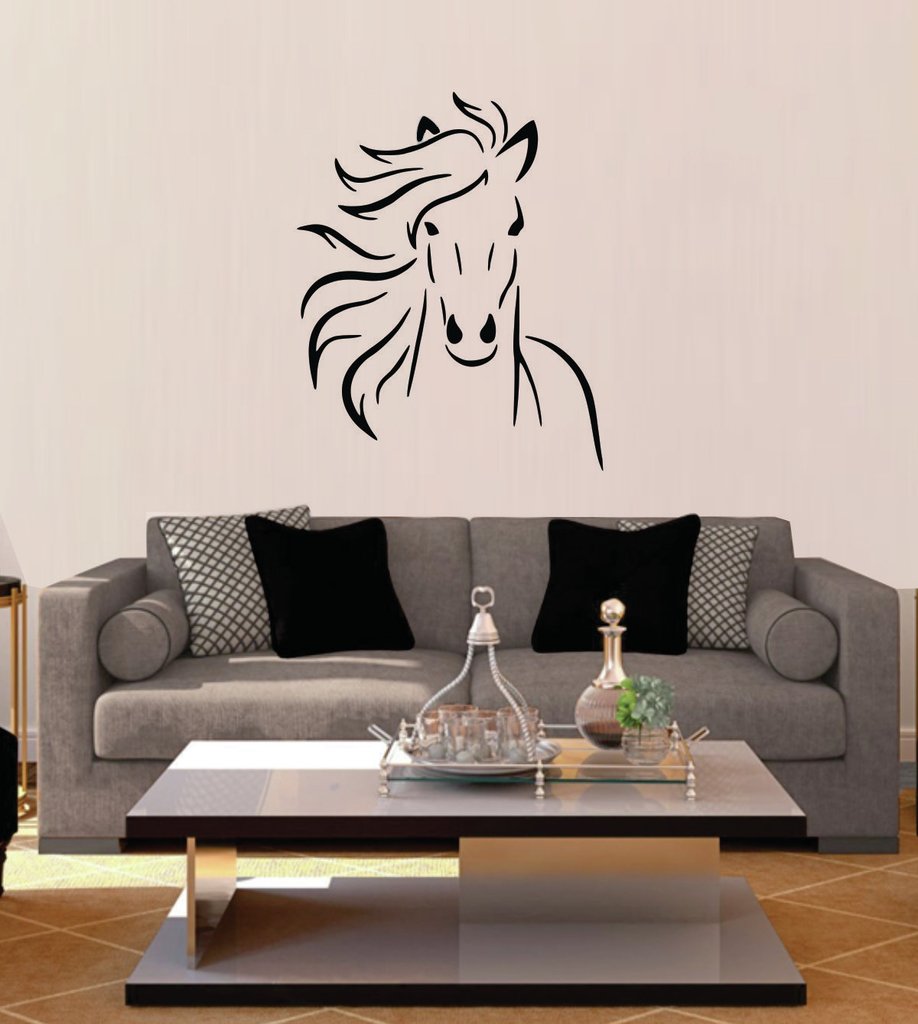 Adesivo Decorativo de Parede Cavalo -Silhueta de Cavalo