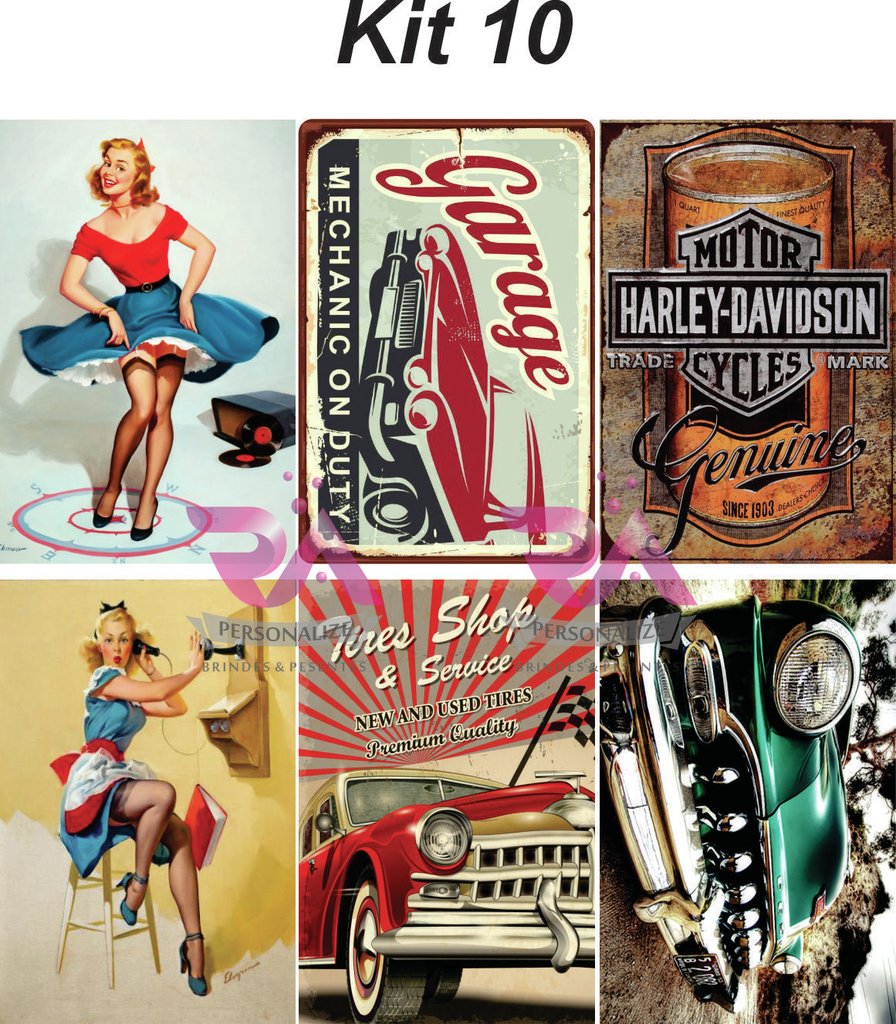 Placas Decorativas Víntage Retrô 2