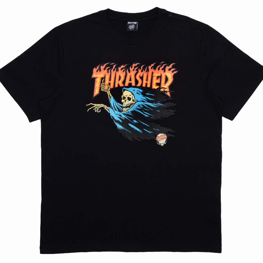 Camiseta Santa Cruz X Thrasher O'Brien Reaper - Black