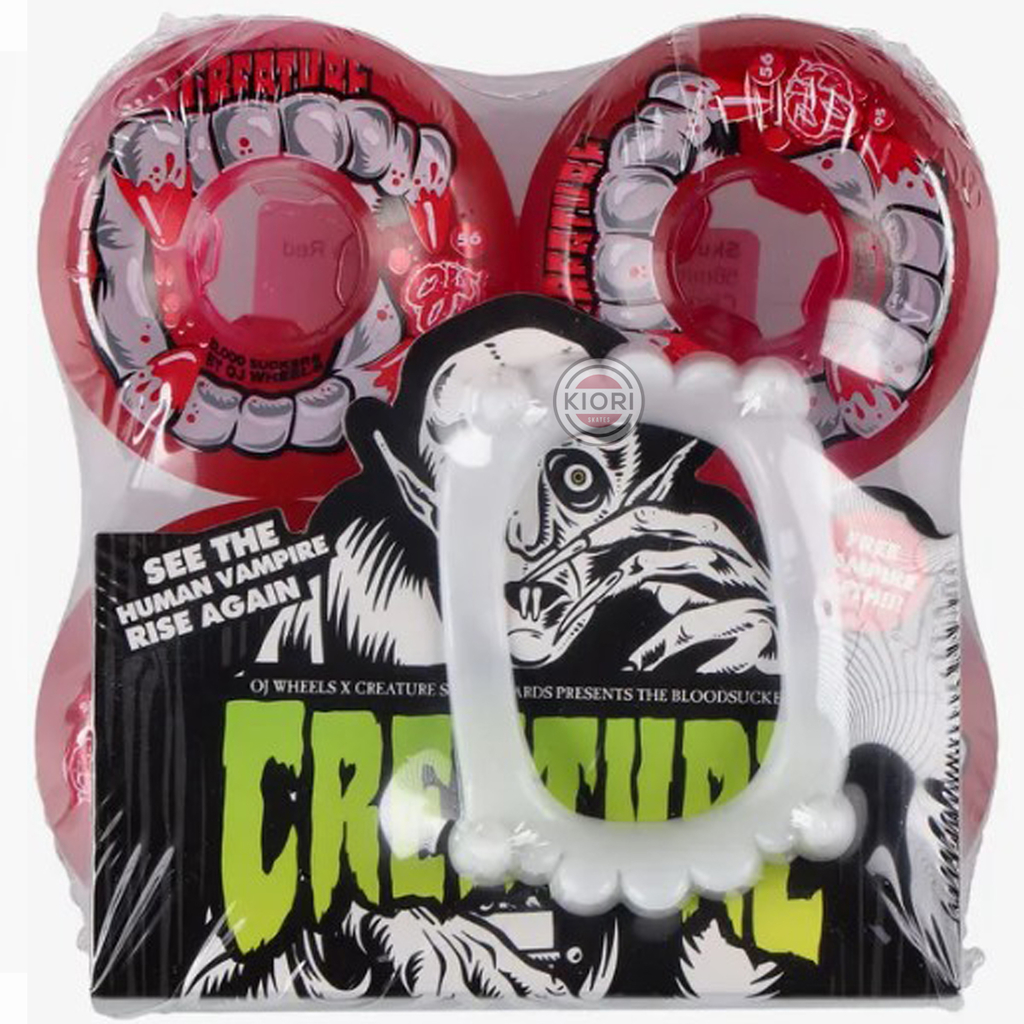 Roda OJ Wheels - DNA Curbsuckers Bloodsuckers Red Clear Swirl - 56mm