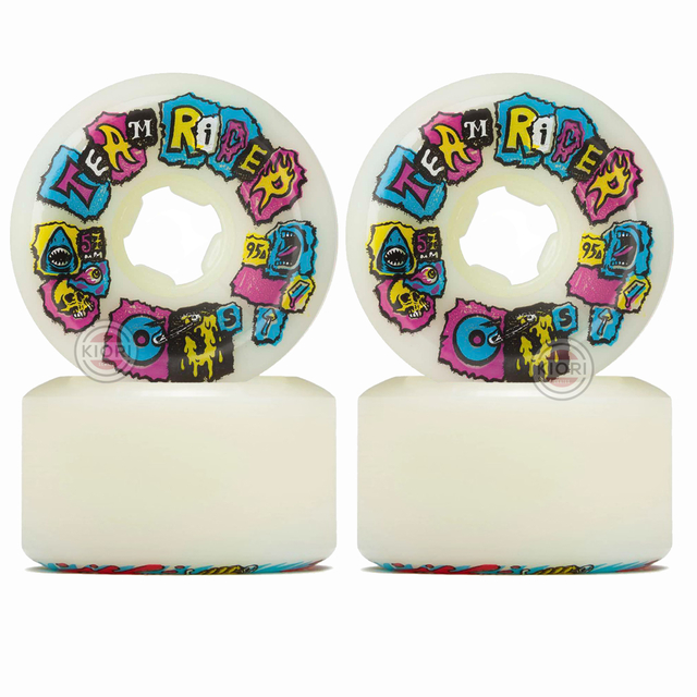 Roda OJ Wheels - Team Rider White Multi 57mm