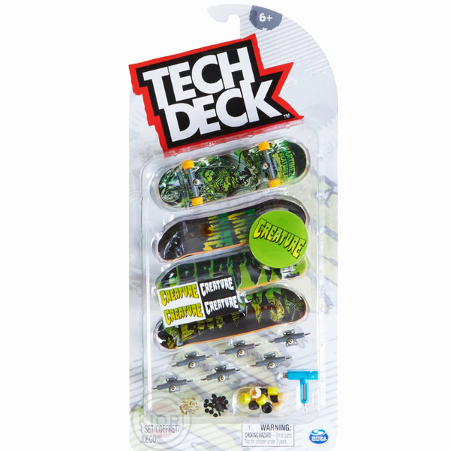 Kit 4 Skate de Dedo Coleção Creature - Tech Deck