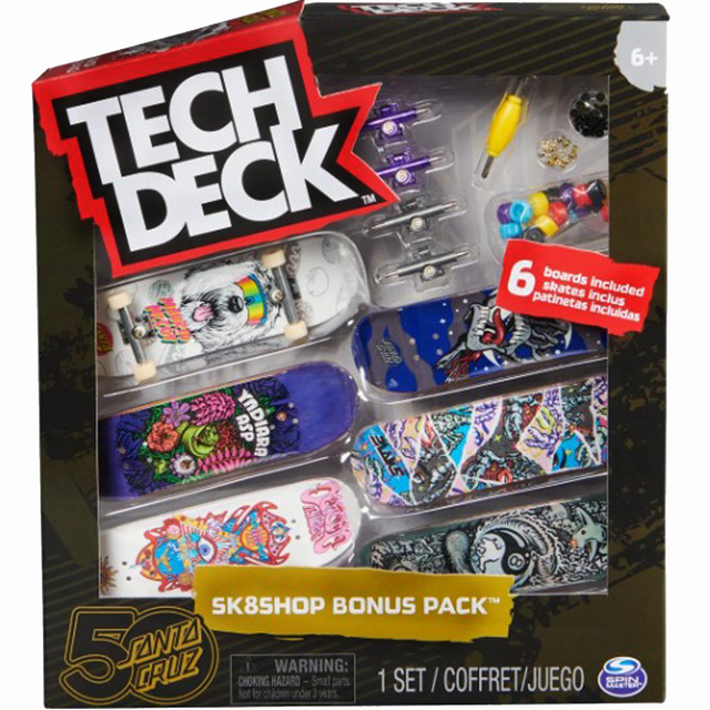 Tech Deck - World Edition - Sk8shop Bonus Pack - Santa Cruz 50th