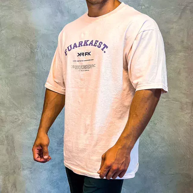 Remera Fuark Oversize Crew Pink - HEDGEHOG SUPLEMENTOS