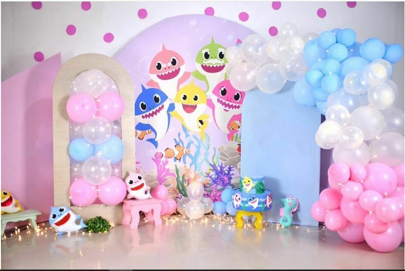 Fundo fotográfico BABY SHARK -202301