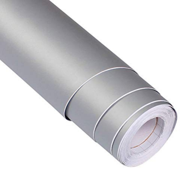 Vinilo plateado matte - 60cmx 1metro - Vinilos Mendoza
