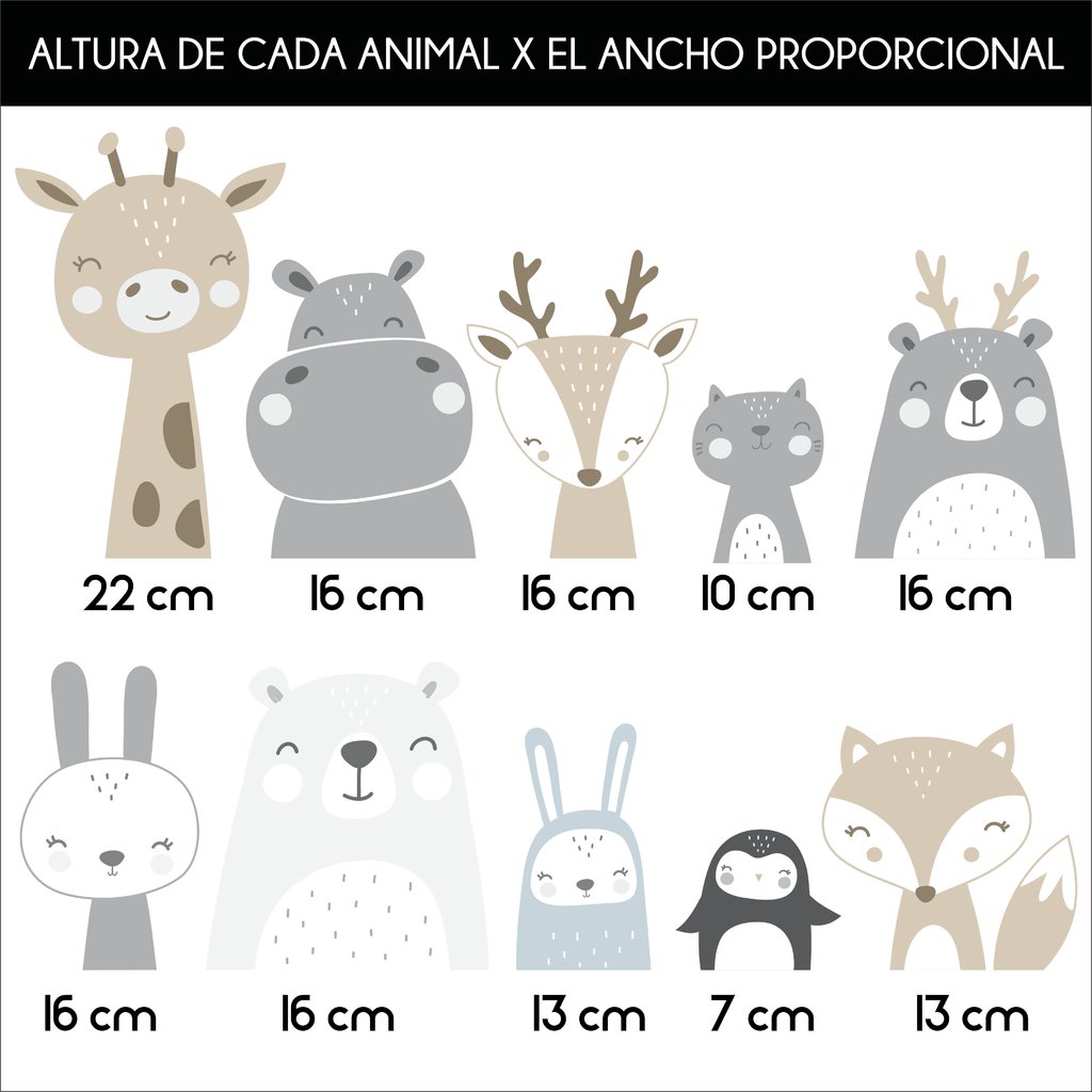 MINI Animalitos Nórdicos - Deconilos Vinilos