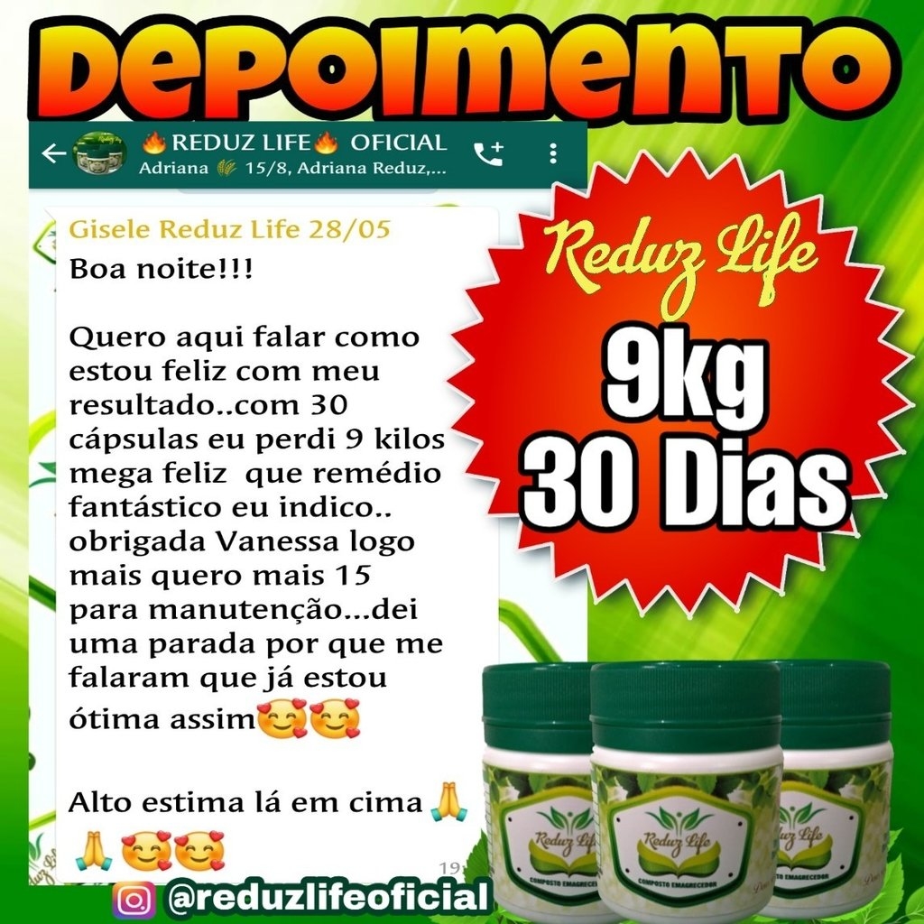 Reduz Life: Tratamento para: 30 Dias. (cópia)