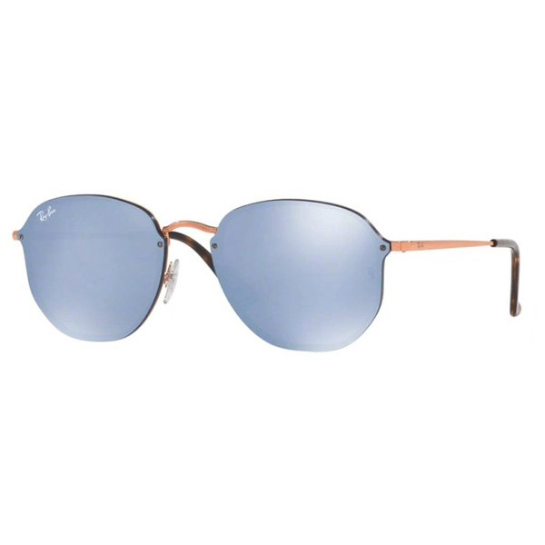 Ray-Ban RB3579N 90351u Hexagonal - Dourado/Azul Espelhado