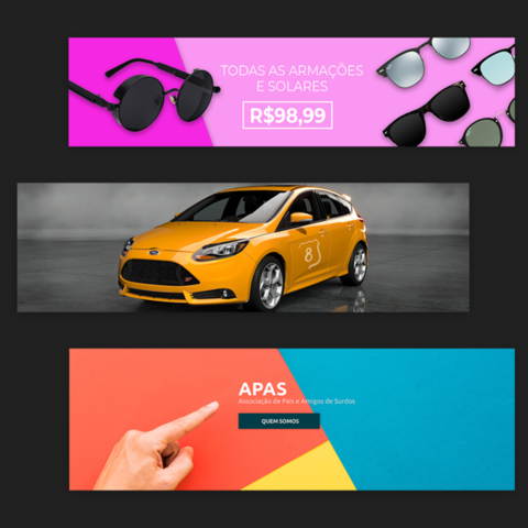 banner rotativo para site, banner de site, criar banner site