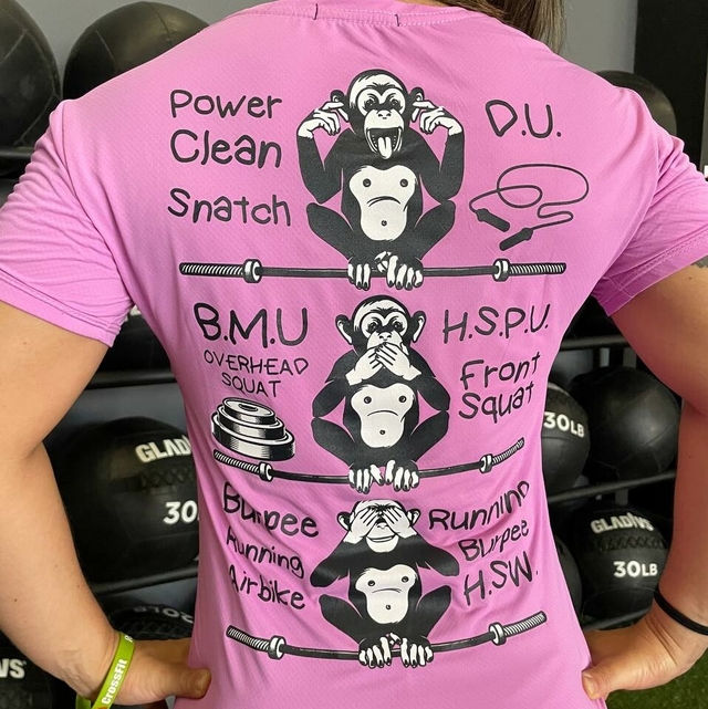 Camiseta Feminina Three Monkeys Bs Rosa - Crossthings