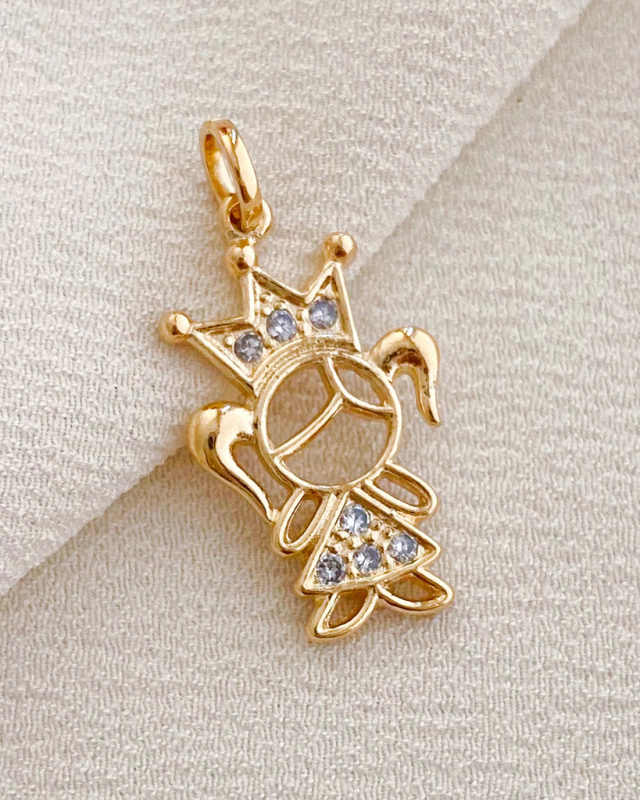 DIJE "MI PRINCESA" GOLD 2.6CM - Comprar en cielo chicc