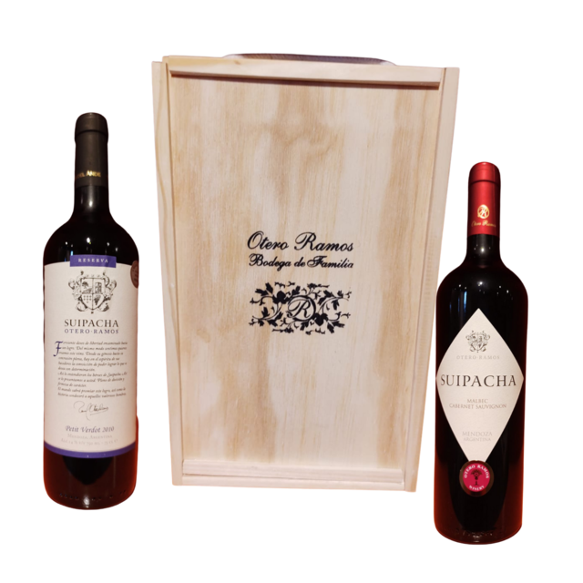 Suipacha Reserva x 2 + caja de madera