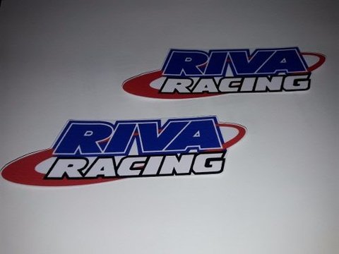 Adesivo Riva Racing 15cm Comprimento ( 1 Par ) 2 Adesivos