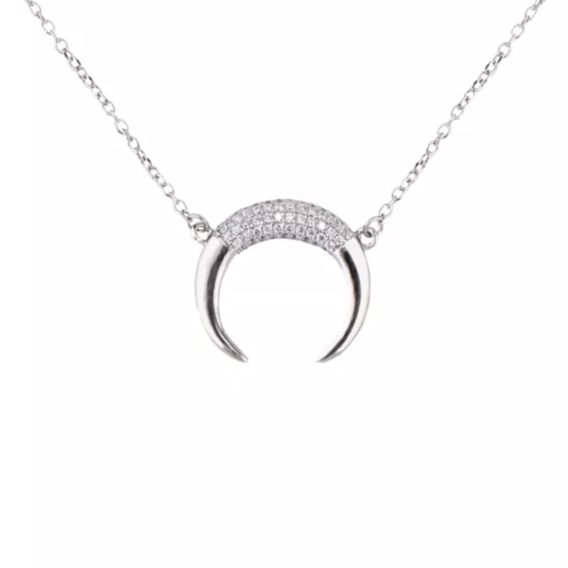 Collar Luna Invertida Plata 925 - Il Gioiello