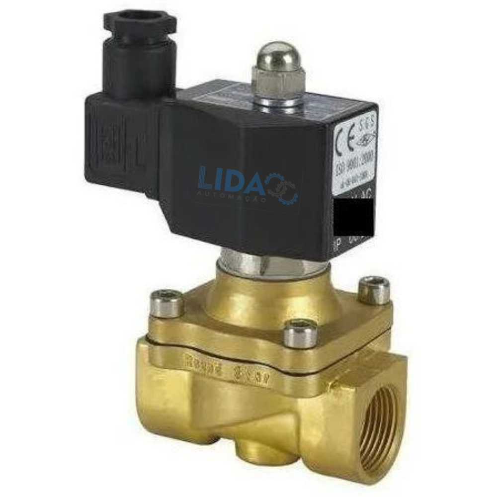 VÁLVULA PNEUMÁTICA SOLENOIDE 2/2 VIAS - 1.1/2" NORMAL FECHADA