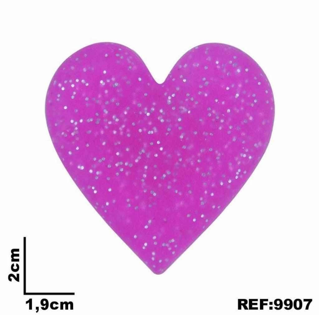 Aplique Coração Pink Glitter Emborrachado Ref9907 (kit 3un) Aplique Coração Pink Glitter Emborrachado Ref9907 (kit 3un)