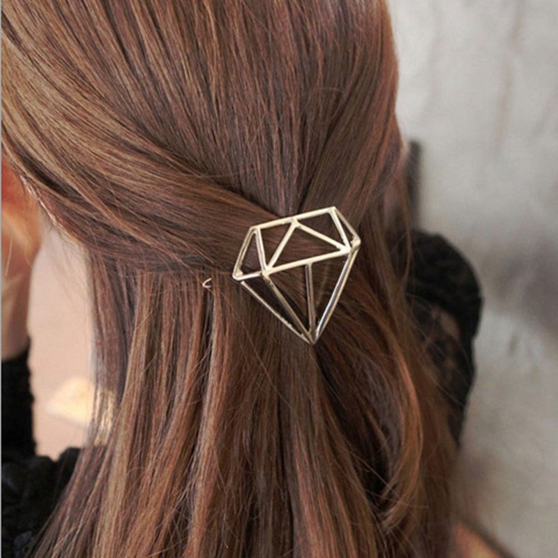 Acessório De Cabelo Clip Presilha Grampo Tic Tac Diamante