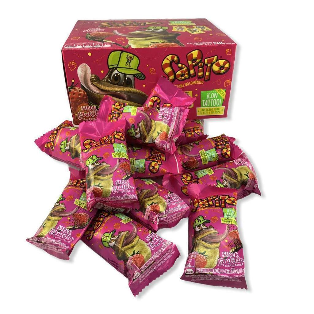 Caja Sapito Frutilla x 24un - Cotillón Amorosi