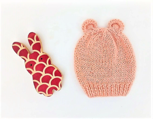 Gorrito orejita Salmon - Comprar en Chimbilay