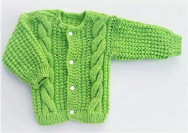 Saquito Tejido Verde Manzana - Comprar en Chimbilay