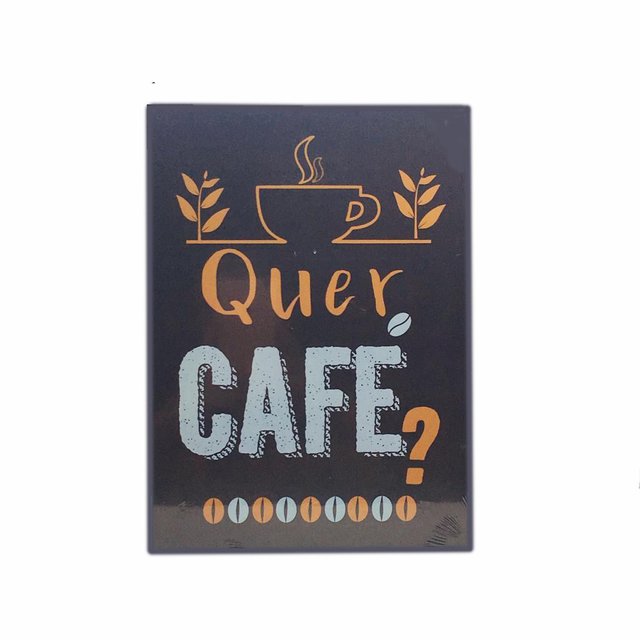 Placa Decorativa 21x29 Quer Café - Kē Presentes